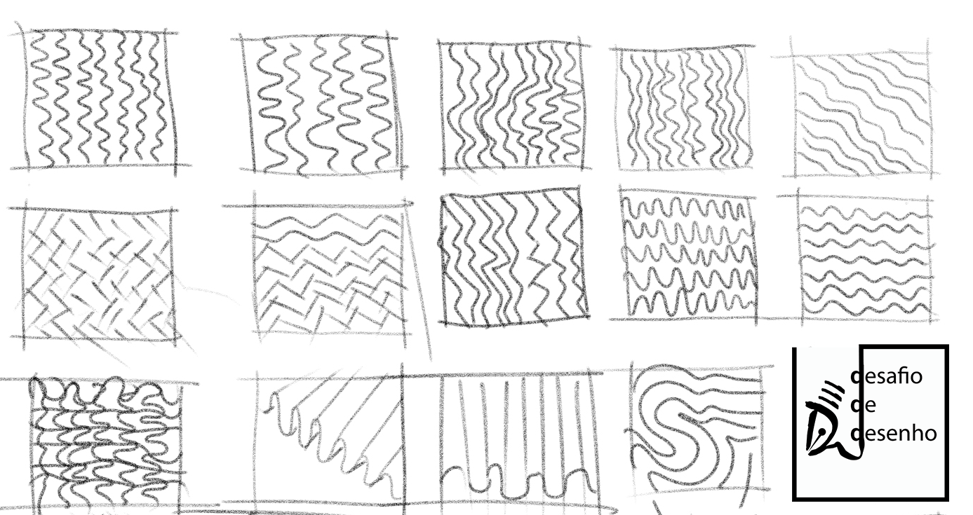 Desafio de desenho: texturas aleatórias | #EstudoemCasa@